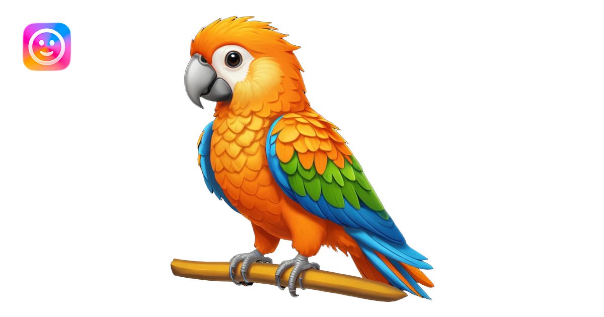 orange furry parrot emoji | AI Emoji Generator