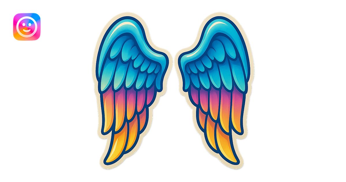 Angel wings emoji | AI Emoji Generator