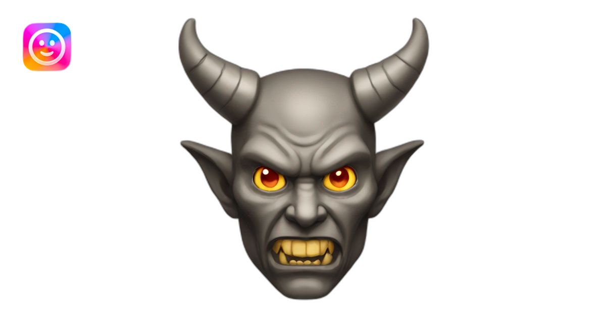 Lucifer-tête-démon emoji | AI Emoji Generator