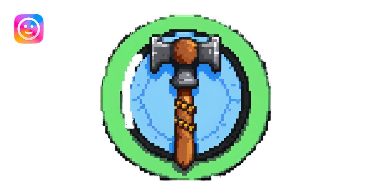 Discord-style moderator badge with hammer symbol illustration | AI ...