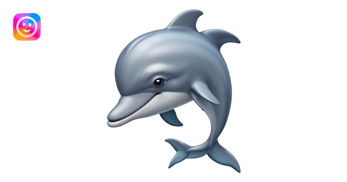 Sad dolphin emoji | AI Emoji Generator