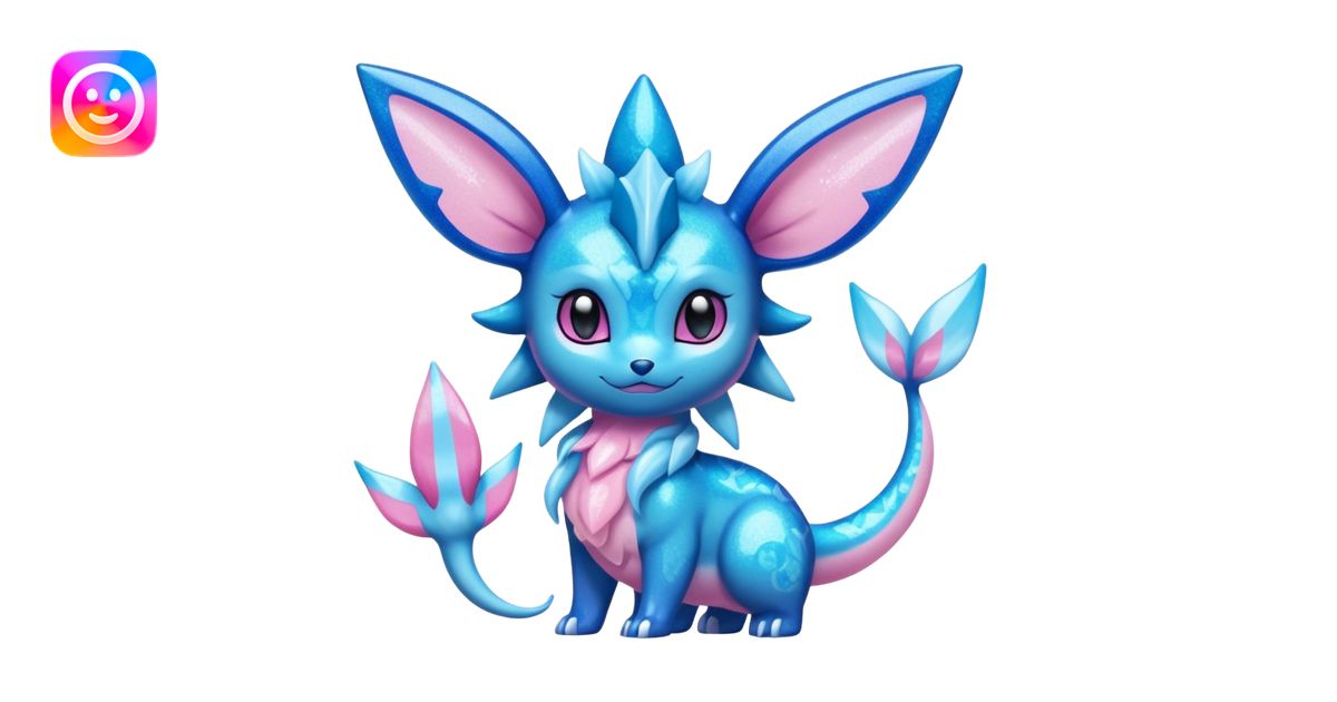 Black Oily Smooth Glossy Glittery Scaled Vaporeon-Glaceon-Sylveon ...