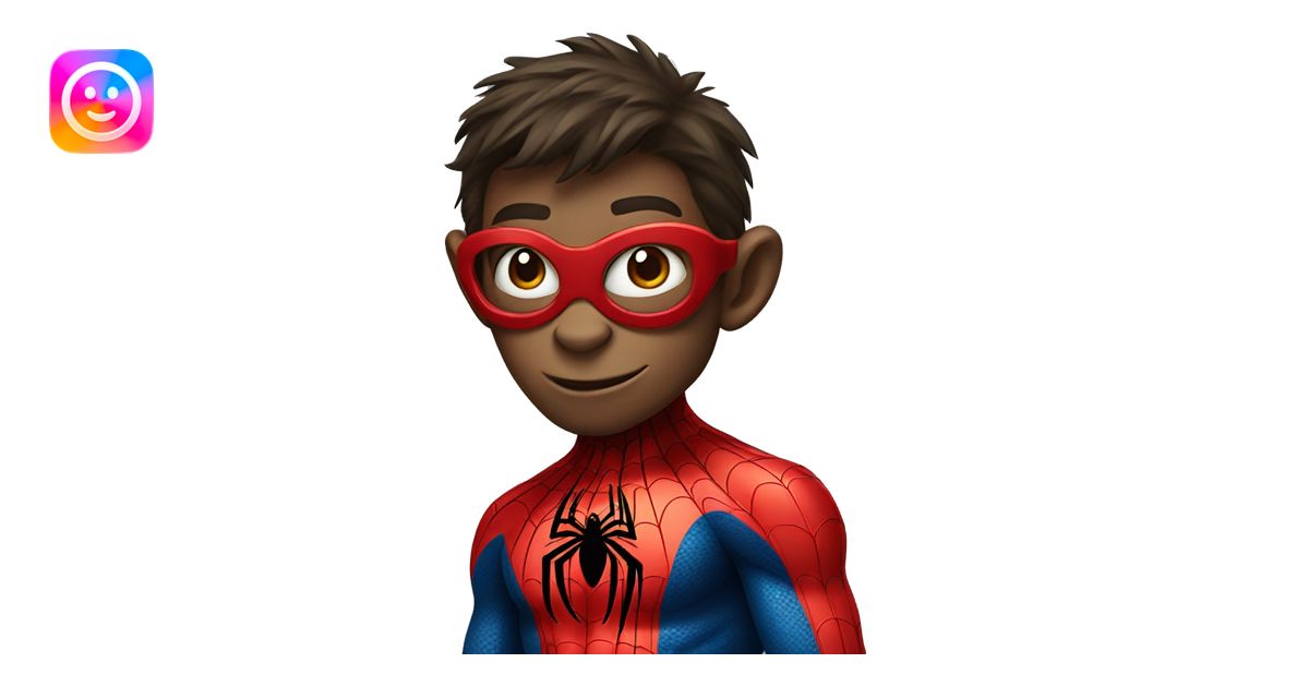 Monkey dressed as spider man emoji | AI Emoji Generator