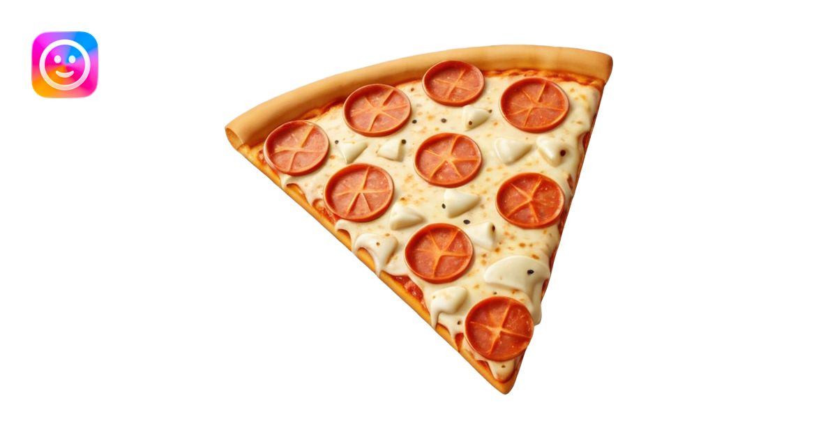 triangular pizza with an obtuse angle emoji | AI Emoji Generator