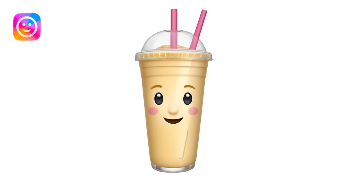 un vector de vaso de batido animado, de caricatura, con tapa y pitillo ...