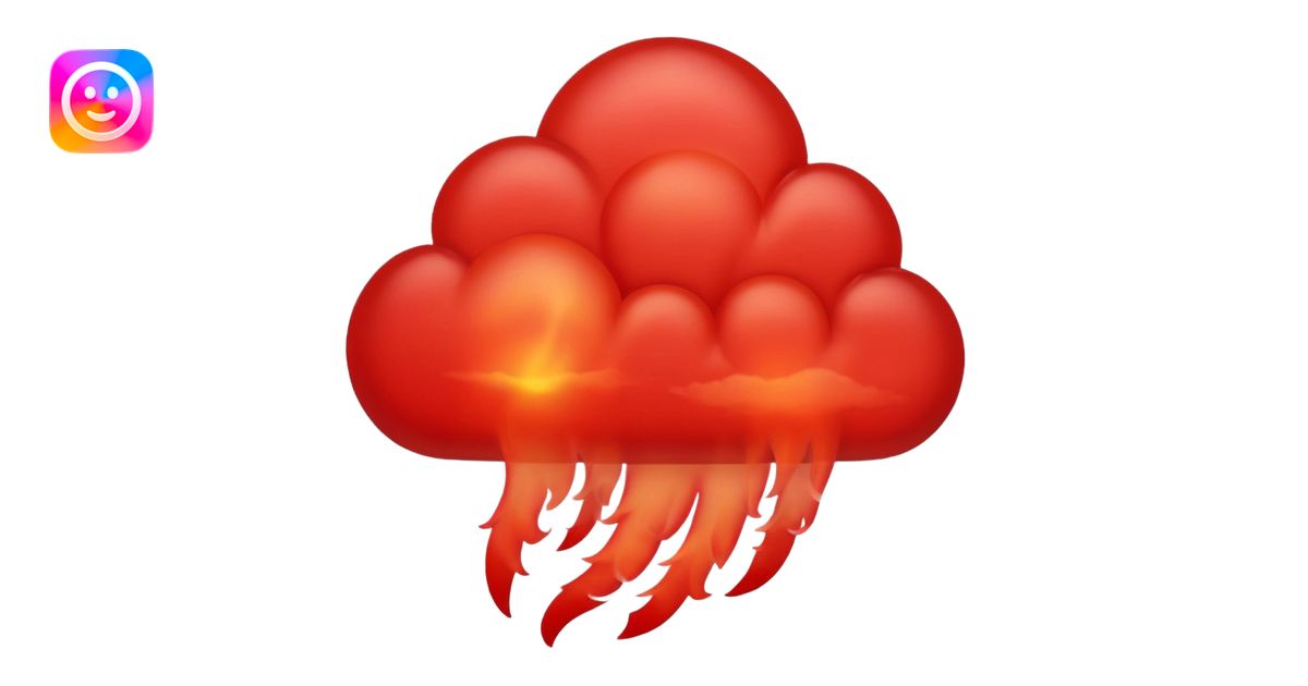 red smoke emoji | AI Emoji Generator