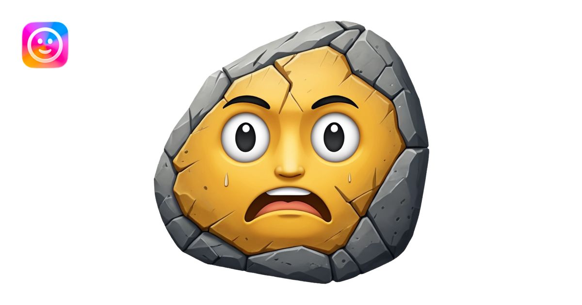 The rock emoji | AI Emoji Generator
