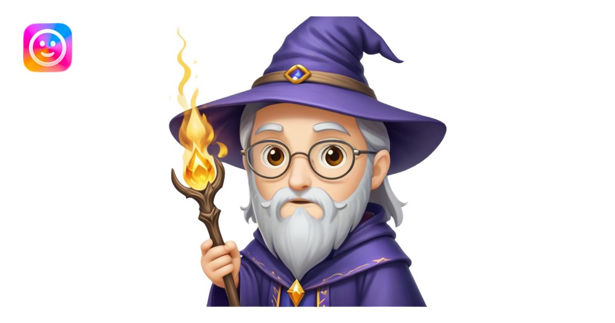 Wizard casting spells emoji | AI Emoji Generator