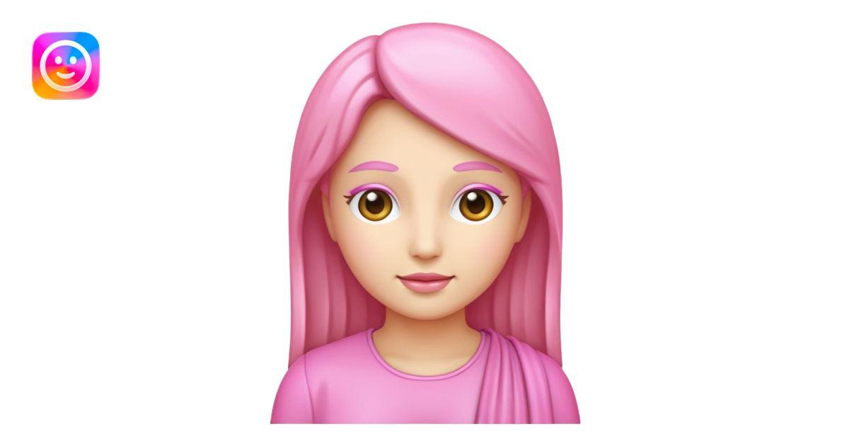 virgo emoji but pink emoji | AI Emoji Generator