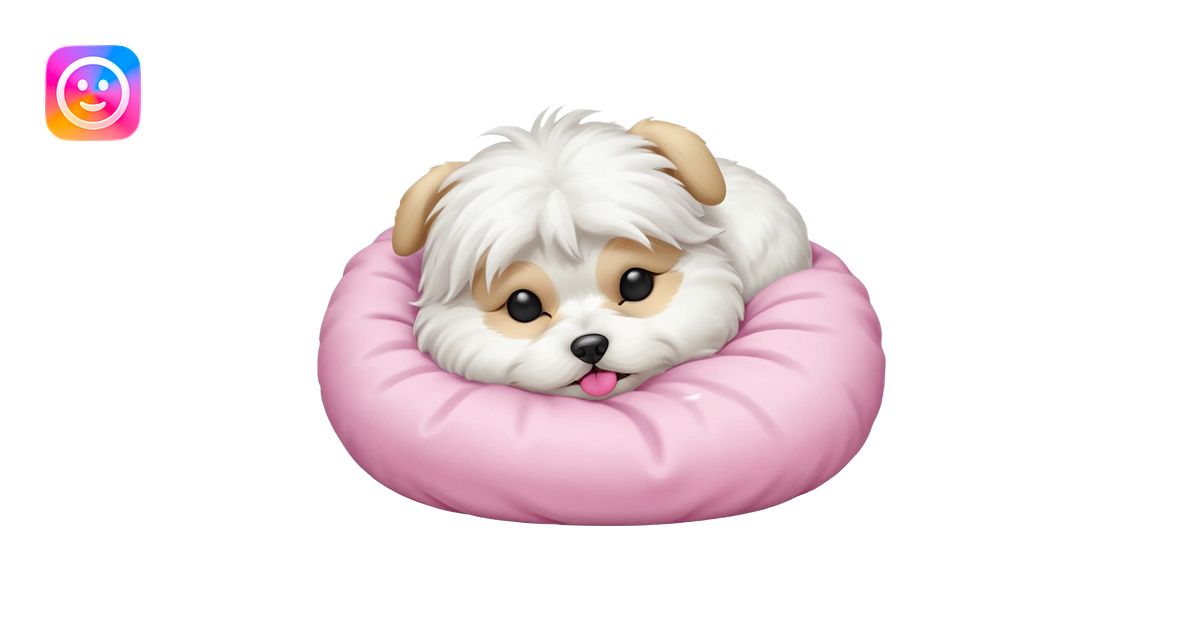 maltese sleeping emoji | AI Emoji Generator