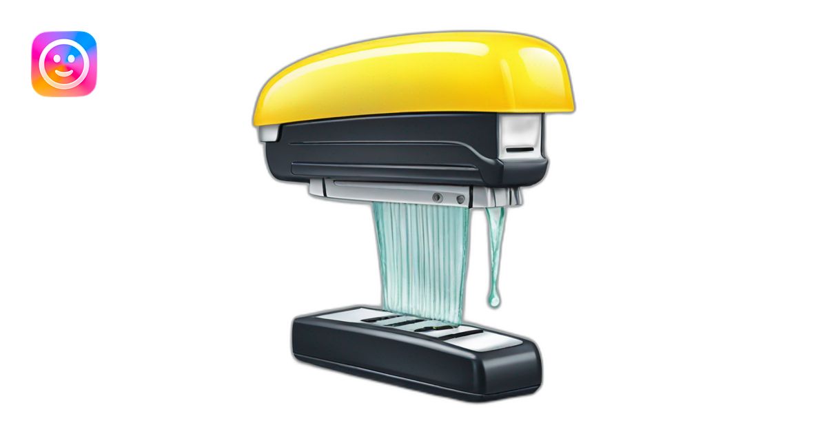 Stapler inside yellow jelly emoji | AI Emoji Generator