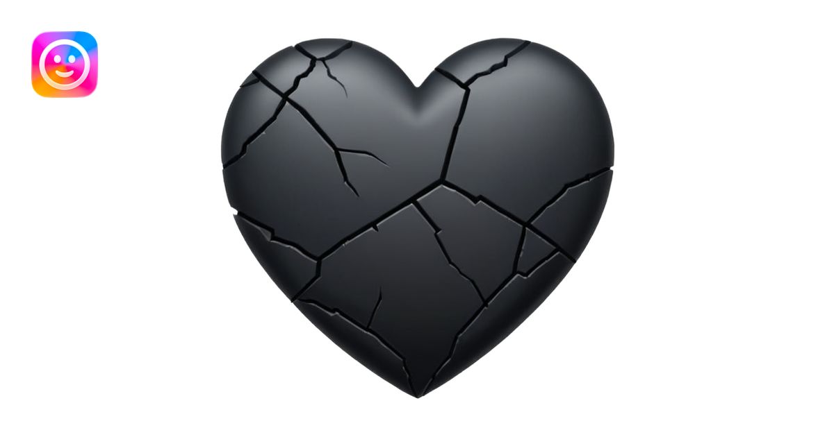 Black heart broken emoji i wana copy and past on my highlights name ...