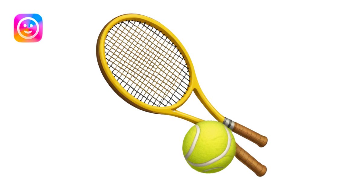 Tennis ball and racquet emoji | AI Emoji Generator