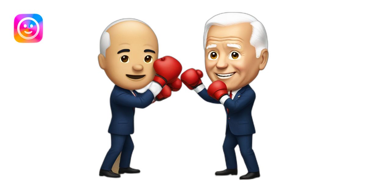 President Xi and Joe Biden boxing emoji | AI Emoji Generator