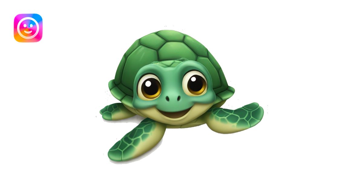 Sea little turtle emoji | AI Emoji Generator