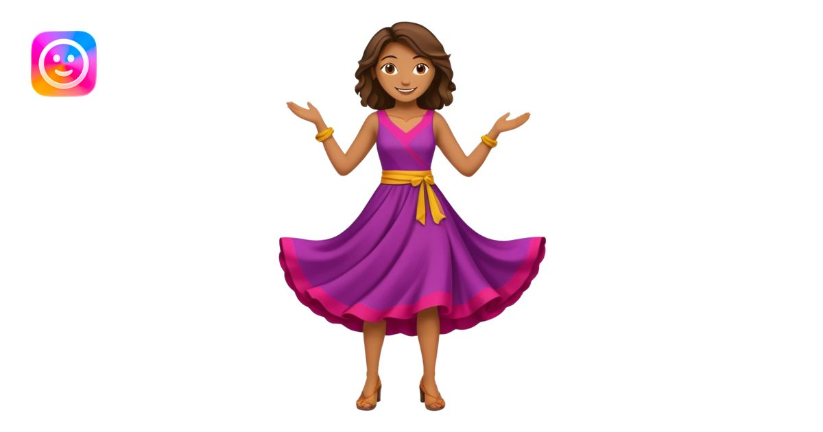 female hero for sustainable fashion full body emoji | AI Emoji Generator