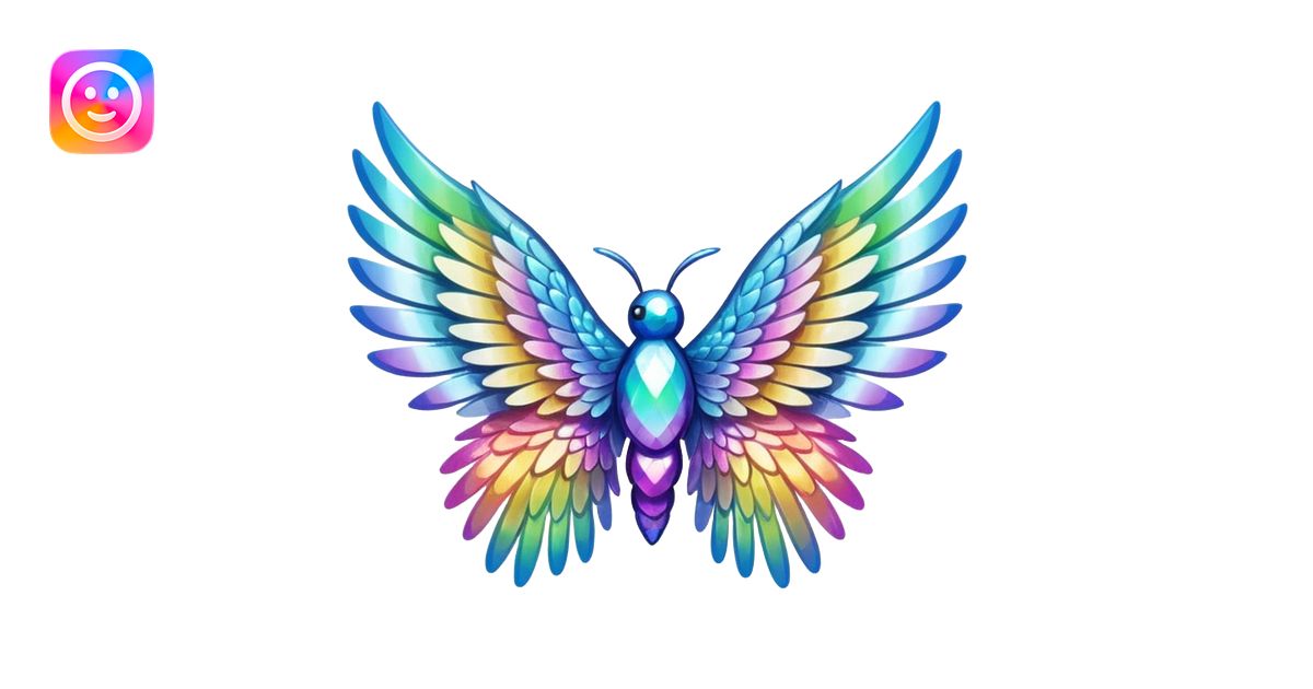 glitter wings, remove background emoji | AI Emoji Generator