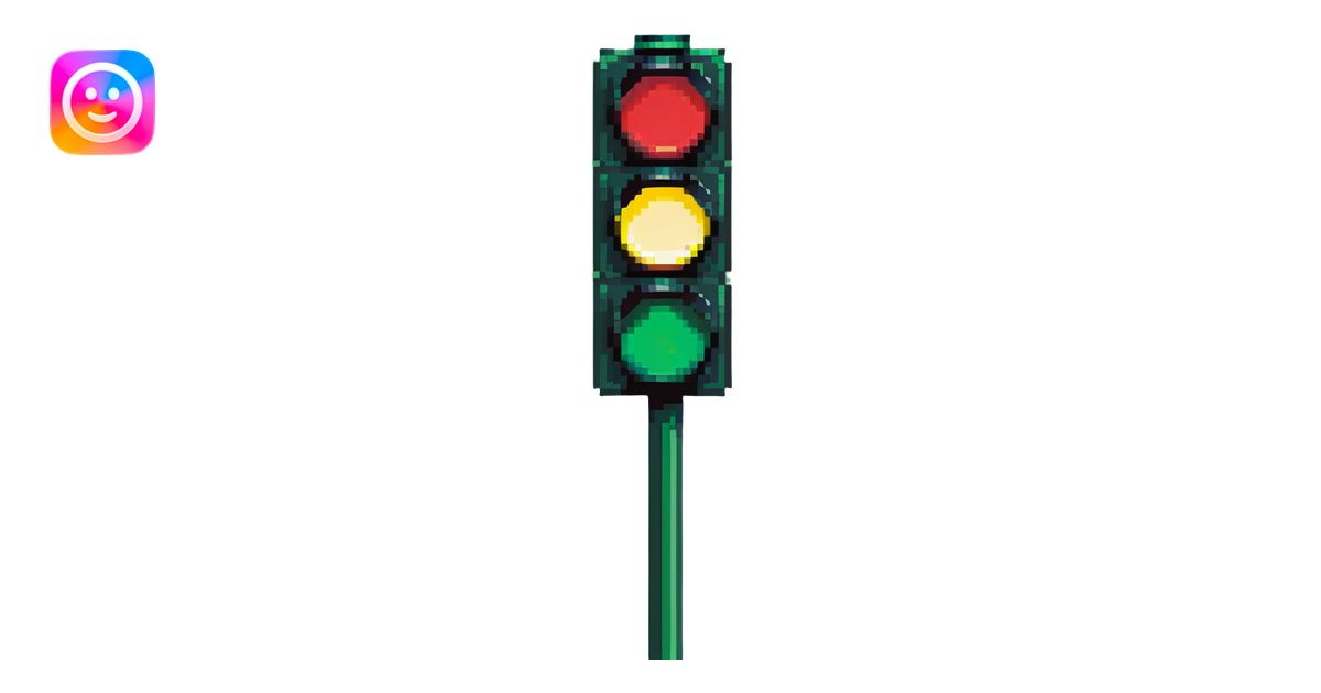 green stoplight traffic signal with bright green light illustration ...
