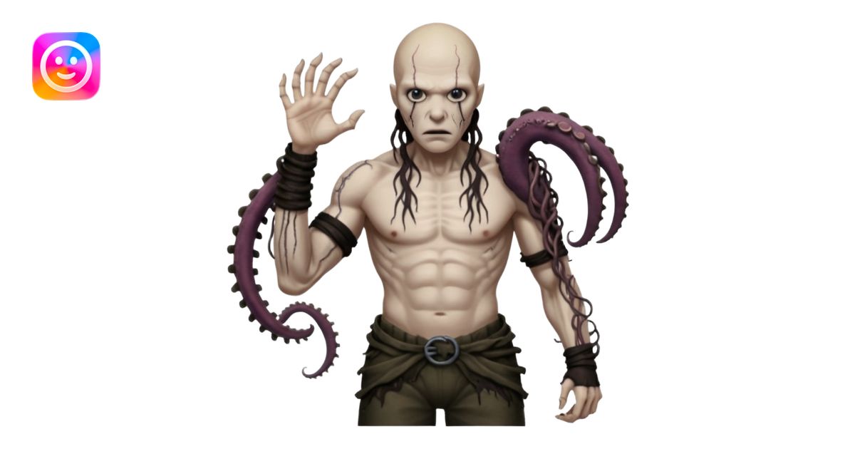 Vecna from Stranger Things emoji | AI Emoji Generator
