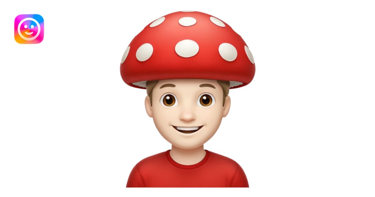 mushroom capped man emoji | AI Emoji Generator