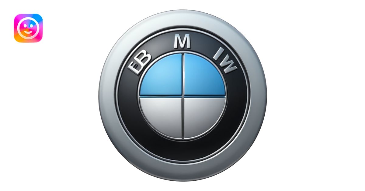 Bmw symbol real without double layer emoji | AI Emoji Generator