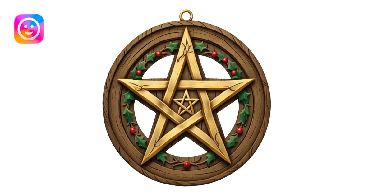 yule pentacle emoji | AI Emoji Generator
