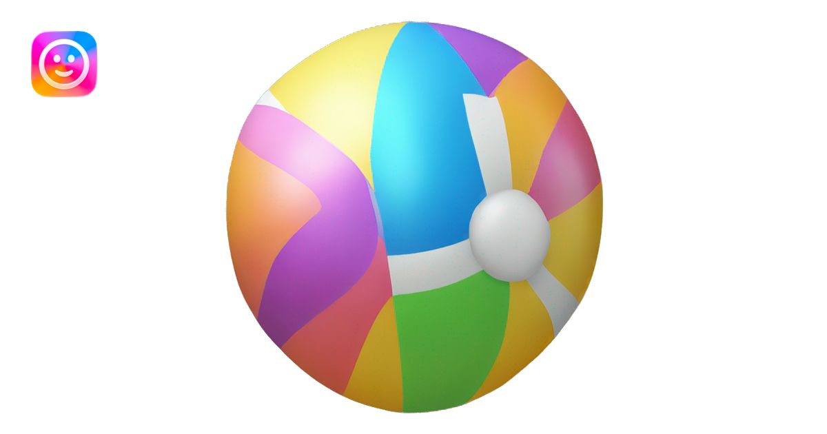 inflatable beach ball emoji | AI Emoji Generator