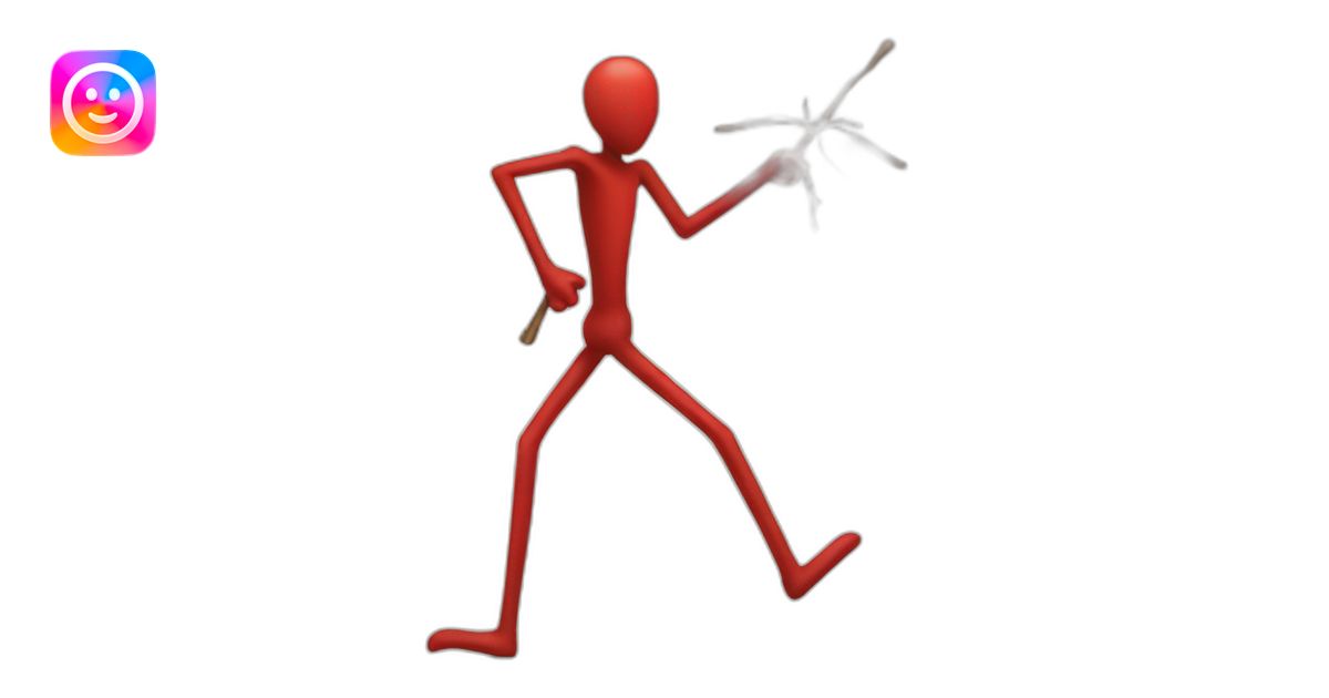red stickman emoji | AI Emoji Generator