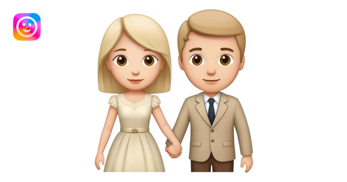 couple holding hands, husband and wife, married couple emoji | AI Emoji ...