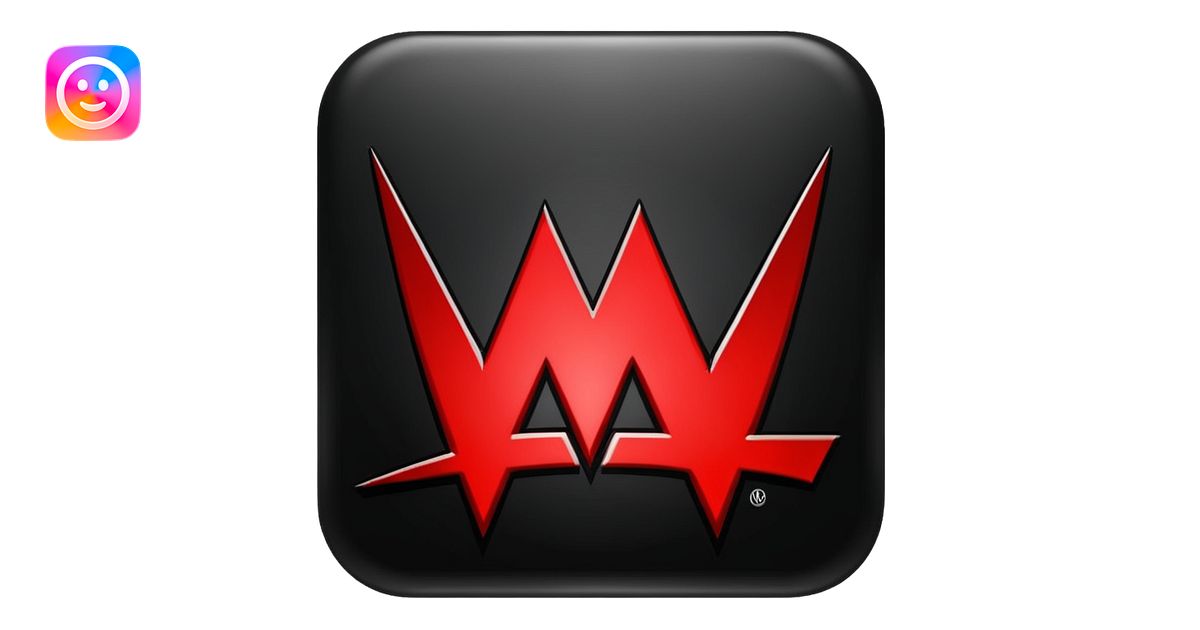 WWE Logo black emoji | AI Emoji Generator