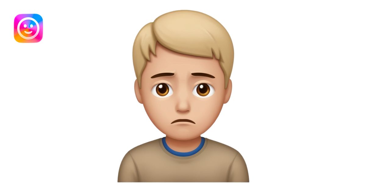 Person feeling disappointed emoji | AI Emoji Generator