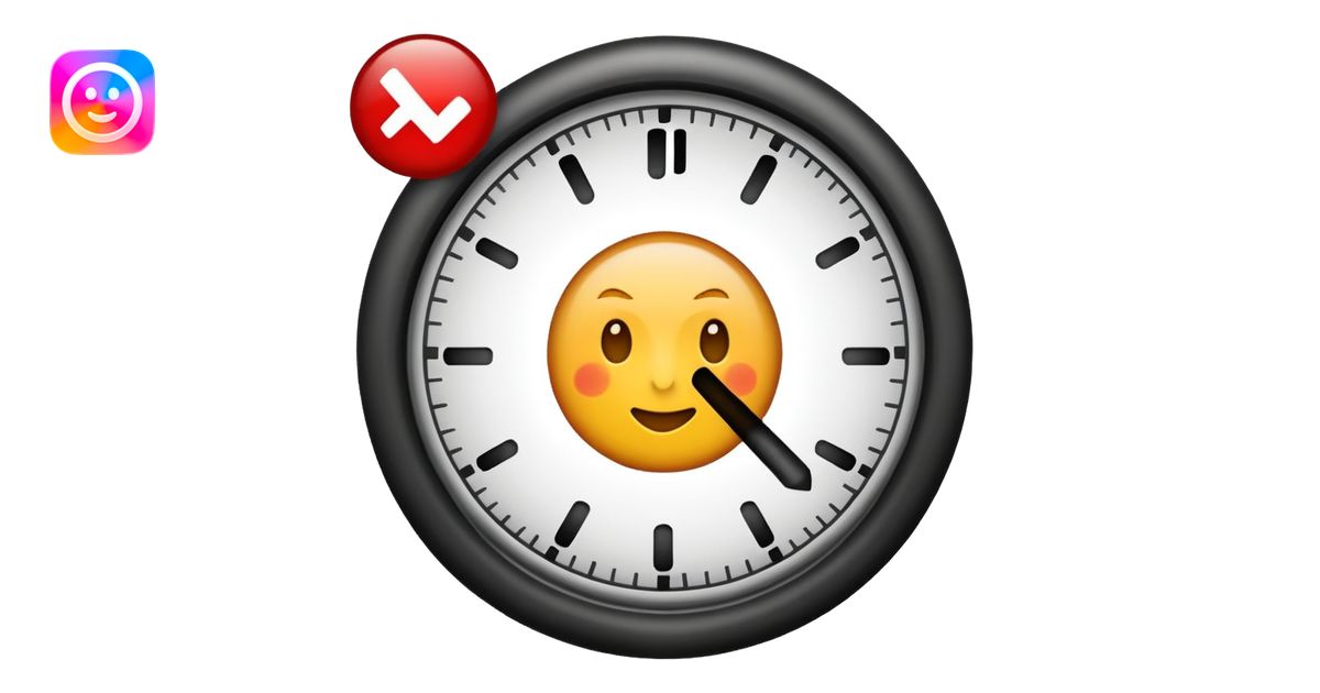 checkmark fading into an hour class emoji emoji | AI Emoji Generator