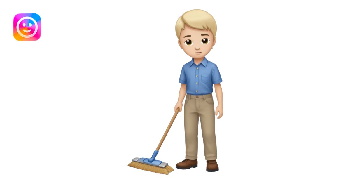 niño barriendo emoji | AI Emoji Generator