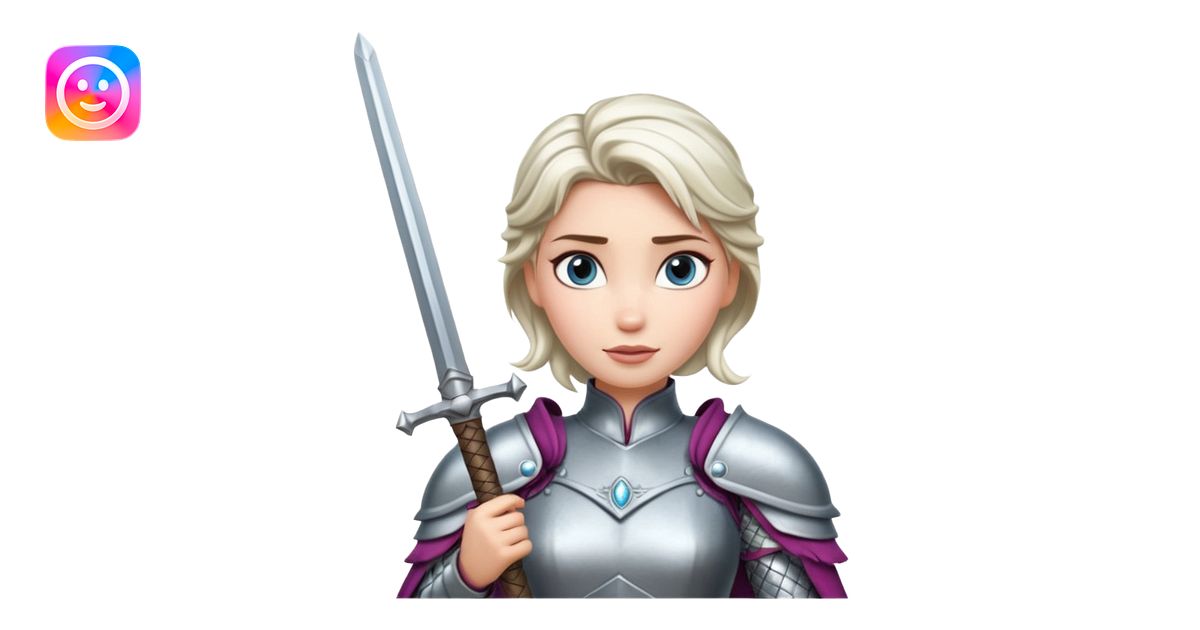 Elsa the war princess emoji | AI Emoji Generator