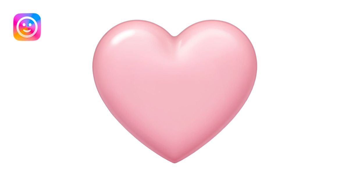 Pastel pink heart emoji | AI Emoji Generator