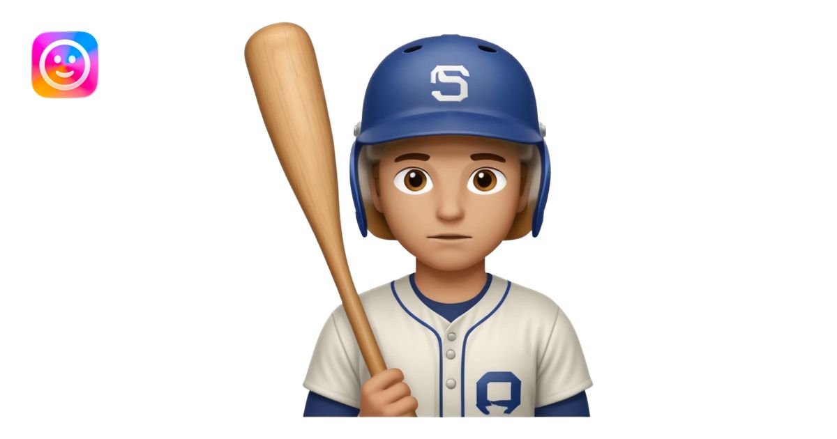 baseball player batting emoji | AI Emoji Generator