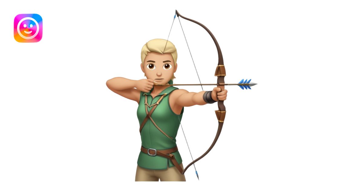 Archer position tir emoji | AI Emoji Generator