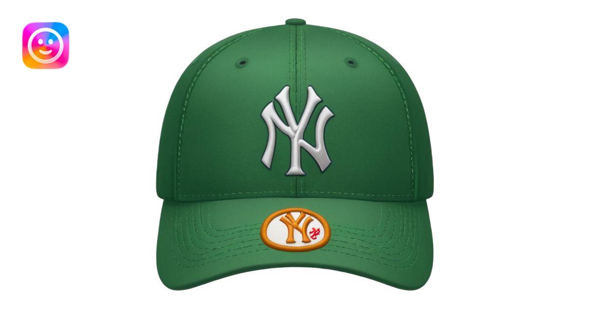 new york Yankee green cap emoji | AI Emoji Generator