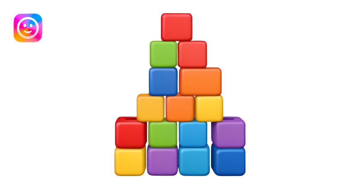 TOY BLOCKS emoji | AI Emoji Generator