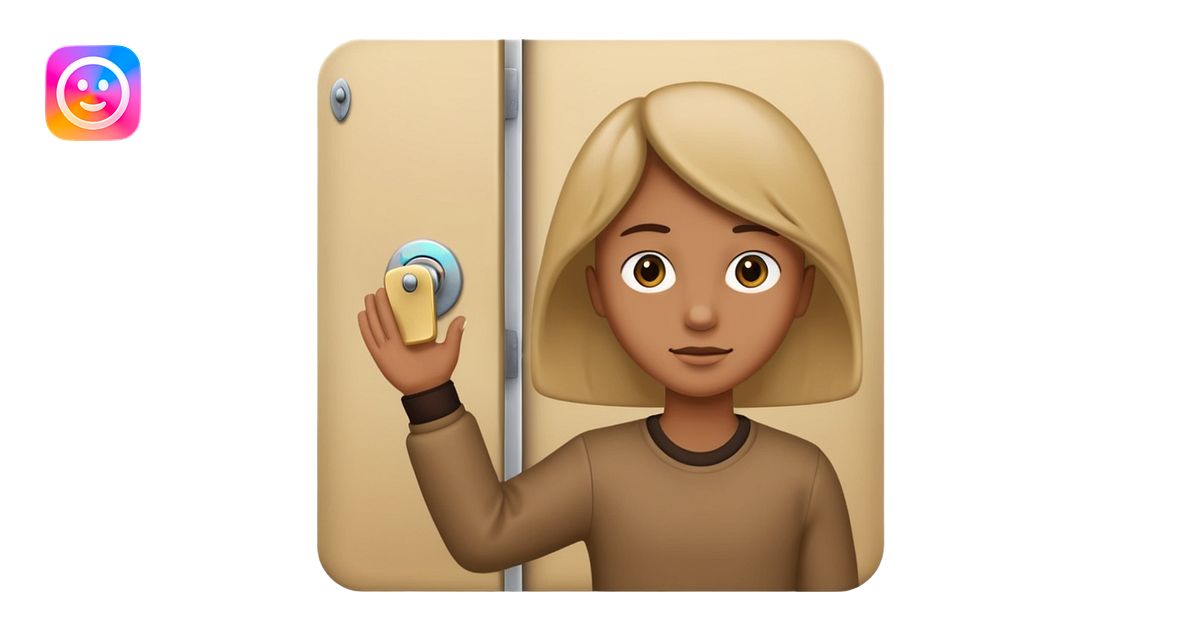 Someone locking a door emoji | AI Emoji Generator