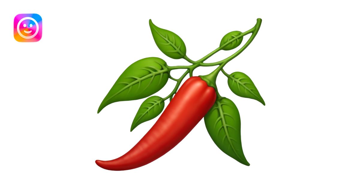 a chili pepper plant emoji | AI Emoji Generator