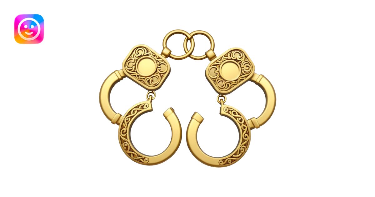 gold handcuffs emoji | AI Emoji Generator