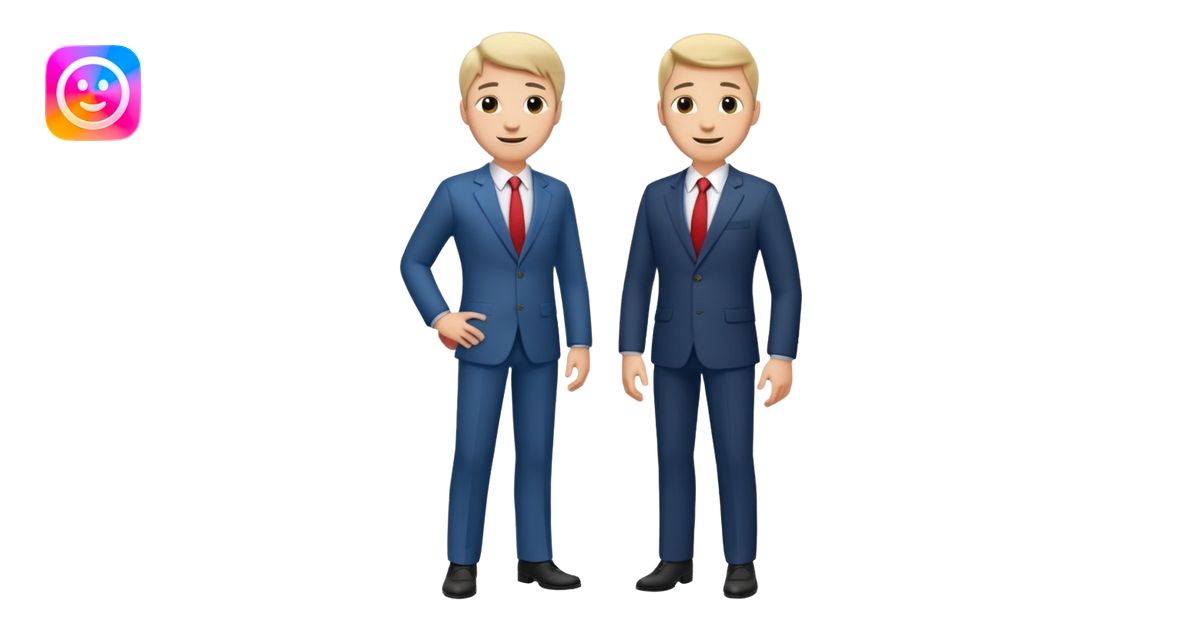 two mans talking full body emoji | AI Emoji Generator