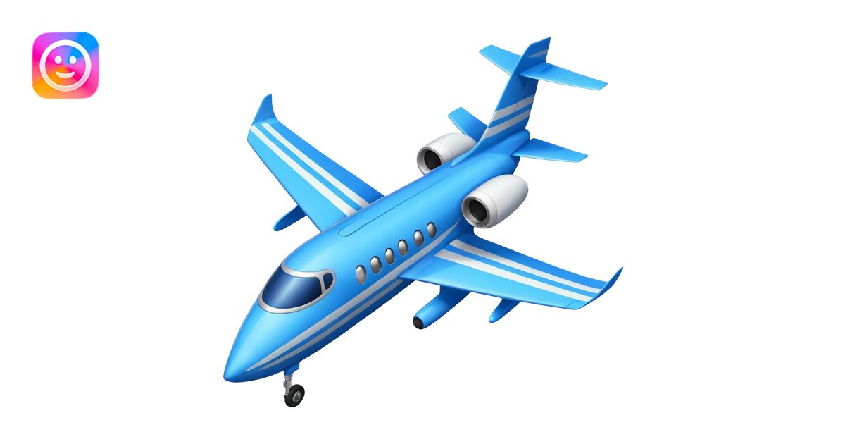 A compact jet with a blue-striped body and angled wings, climbing ...