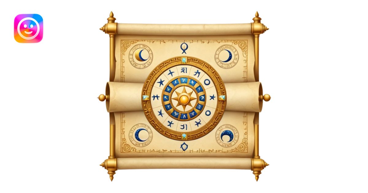 Horoscope Scroll emoji | AI Emoji Generator
