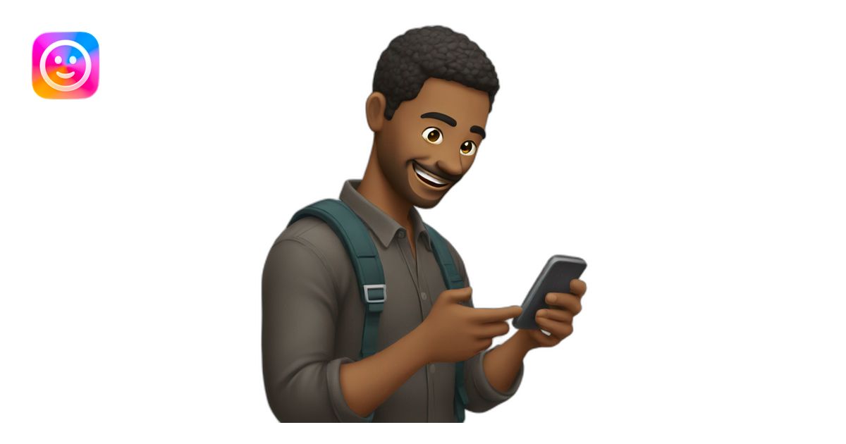 gente viendo el celular emoji | AI Emoji Generator