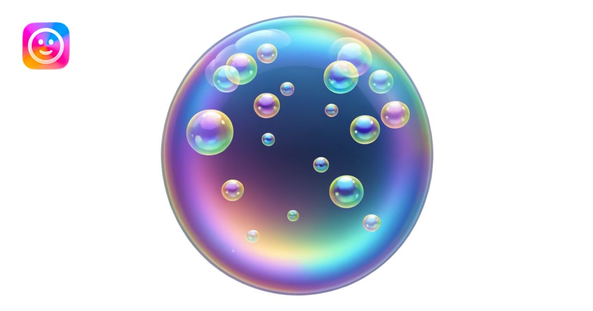 soap bubbles flowing emoji | AI Emoji Generator