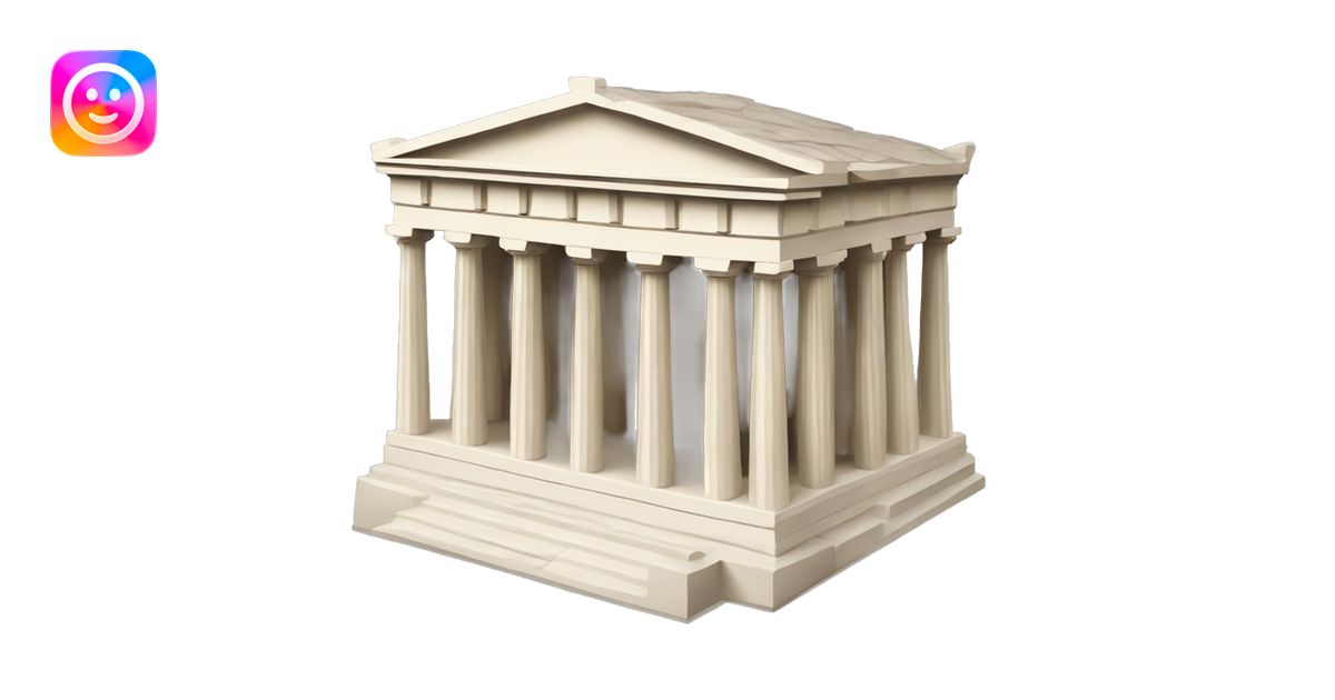 Acropolis of Athens Monument emoji | AI Emoji Generator