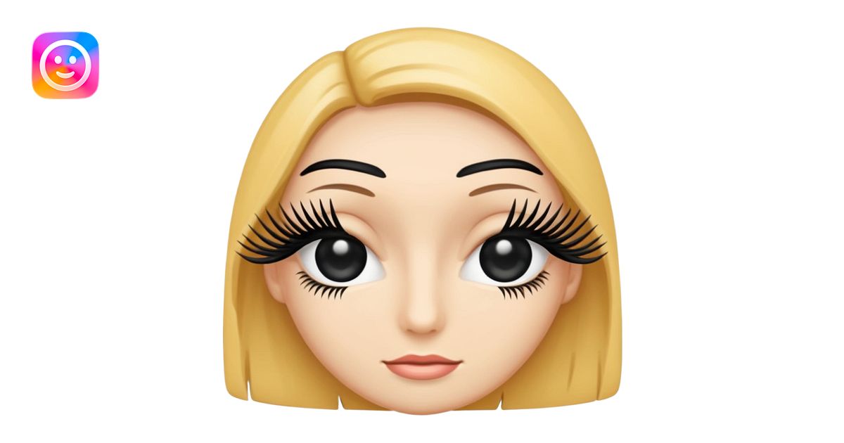 A 2d standard eyelash to hide passwords emoji emoji | AI Emoji Generator