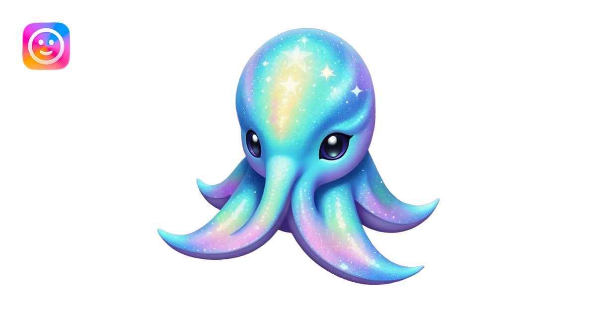 Pastel nebula glittery Randomly-colored sparkly exotic Fakémon-creature ...